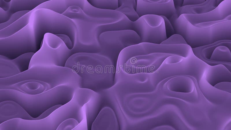 Mesmerizing 3d Render of Reflective Purple Liquid with Bubbles and ...