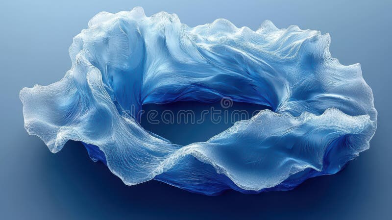 Blue Fabric Loop stock illustration. Illustration of shape - 338765198