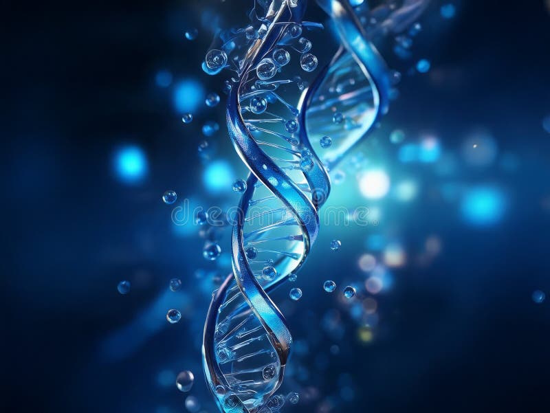 A Mesmerizing 3D Rendering of a DNA Double Helix, Rendered in ...