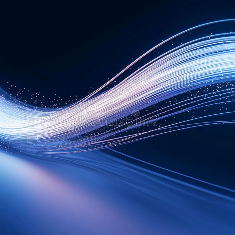 Mesmerizing 3D Rendering Features Neon Curve Lines Flowing Gracefully ...