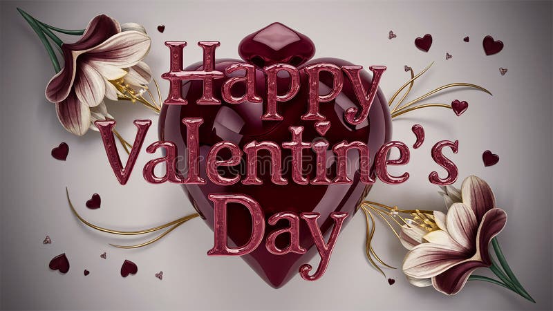 A Mesmerizing 3D Rendering Featuring the Captivating Text Happy ...