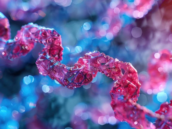 A Mesmerizing 3D Visualization of Entangled Polymer Chains Showcasing ...