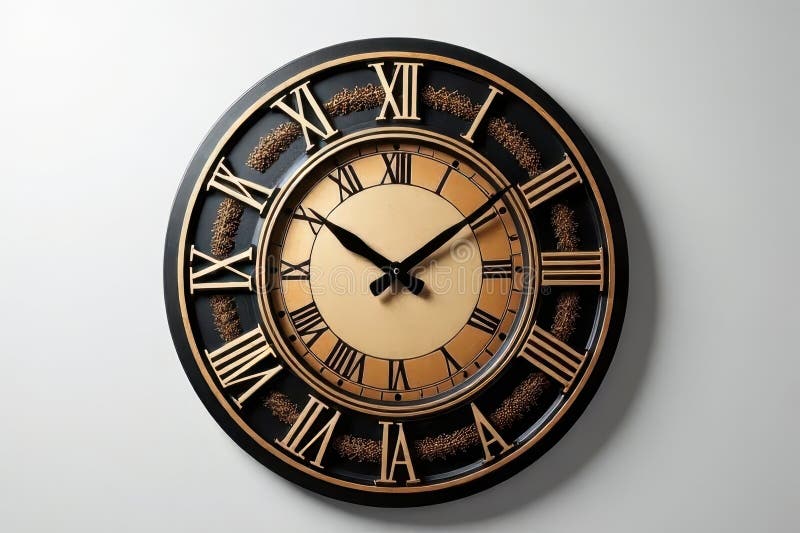 Mesmerizing 3D Wall Clock Illusion Art Stock Illustration - Illustration of geometric, illusion ...