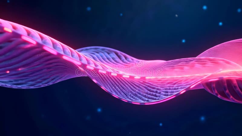 A Mesmerizing Dance of Light and Form a Vibrant, Undulating Ribbon ...