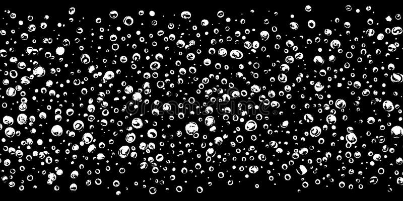 Mesmerizing Dance of Water Bubbles Floating Against a Dark Background ...