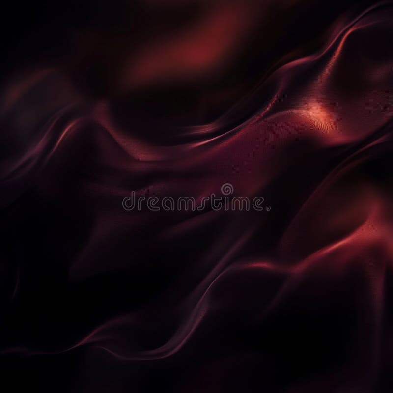 Mesmerizing Dark Red Drapery with Soft, Flowing Waves Creating Dramatic ...