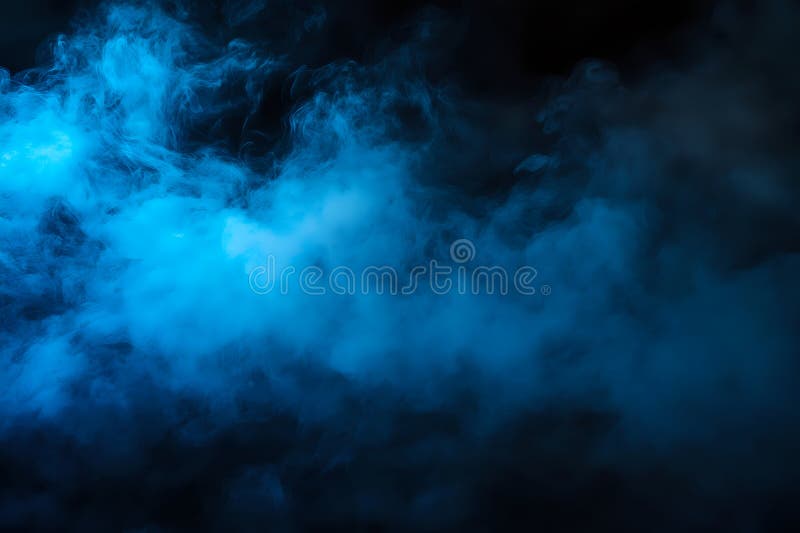 Mesmerizing Dark Wallpaper Filled with Swirling Blue Mist Stock ...