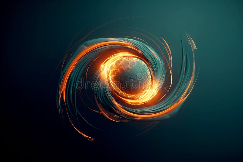 A Mesmerizing Depiction of a Black Hole Surrounded by Meteors and ...