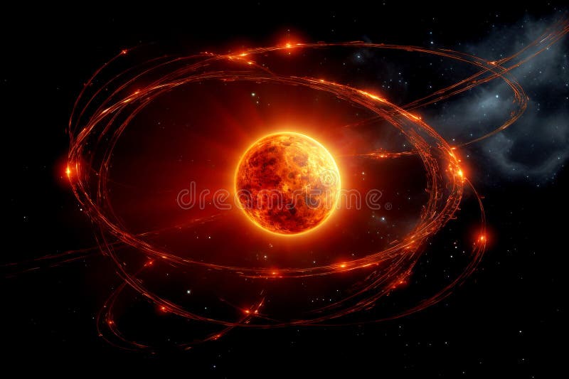 A Mesmerizing Depiction of a Black Hole Surrounded by Meteors and ...