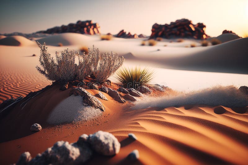 Mesmerizing Desert Landscapes in Unreal Engine 5 Stock Illustration ...