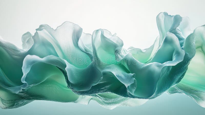 Abstract Aqua Shapes Flowing Seamlessly, Creating a Visual Symphony of ...