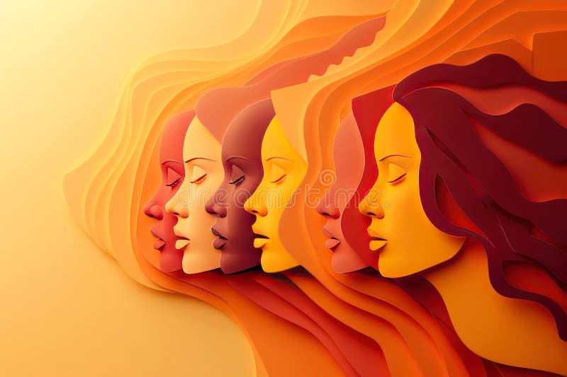 A Mesmerizing Digital Artwork Depicting Harmoniously Flowing Faces in ...