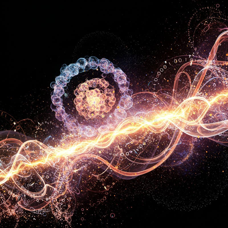 Mesmerizing Digital Artwork Featuring Swirling, Luminous Patterns on a ...