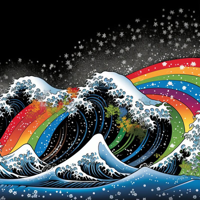 Psychedelic Waves: Colorful Quantum Art Inspired by Storm Thorgerson ...