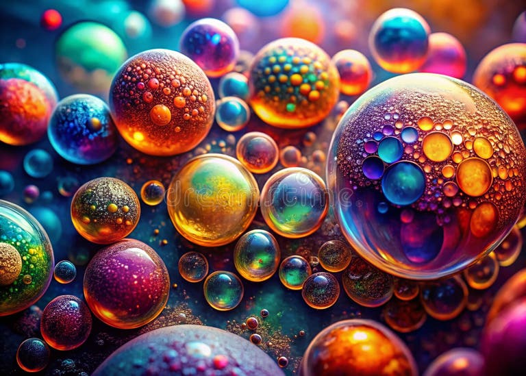 A Mesmerizing Display of Abstract Glowing Cellular Life Forms ...