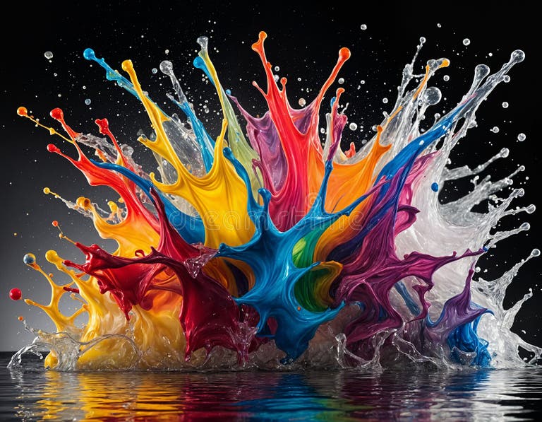 In a Mesmerizing Display of Artistry, Vibrant Liquid Forms and ...