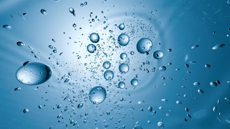 Mesmerizing Display of Bubbles and Water Droplets Floating through a ...
