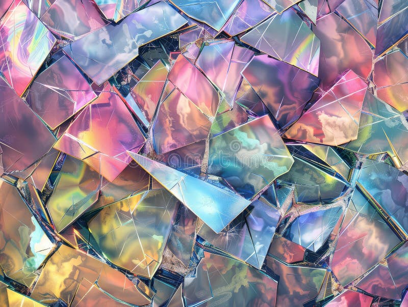 Mesmerizing Display of Color with Rainbow Colored Crystals Sparkling ...