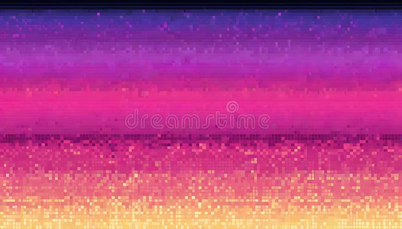 A Mesmerizing Display of Colors Blended in a Pixelated Fashion ...