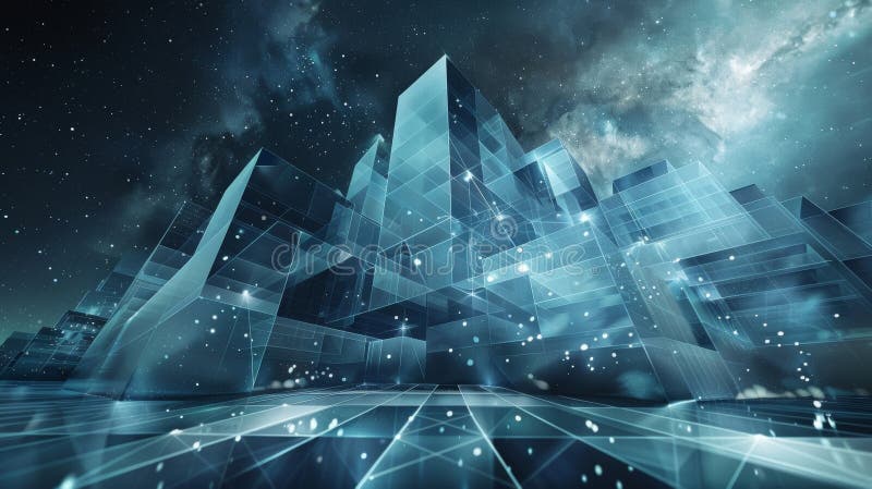 A Mesmerizing Display of Cubes and Pyramids Creating a Threedimensional ...