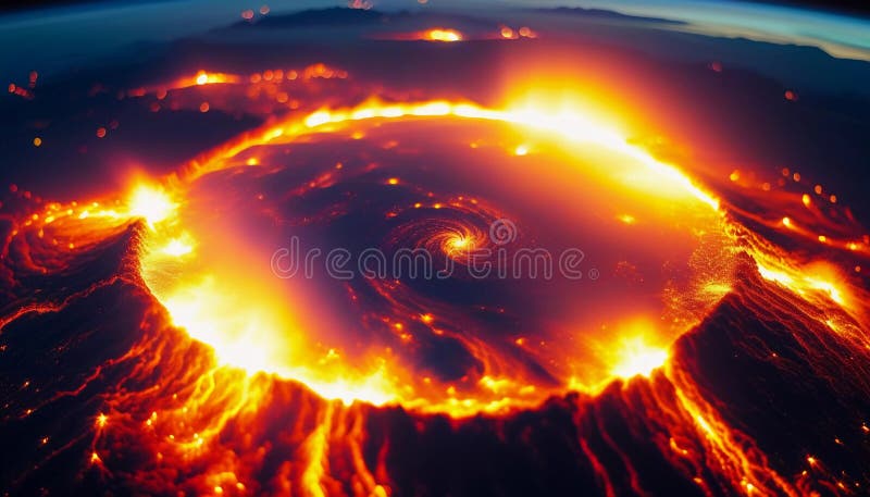 A Mesmerizing Display of Fire Flash Creates a Stunning Contrast Against ...
