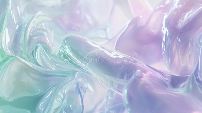 Mesmerizing Display of Fluid Dynamics, with an Abstract Liquid Material ...