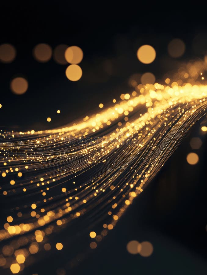 Mesmerizing Display of Fluid Light Trails Cascading in Smooth Rhythmic ...