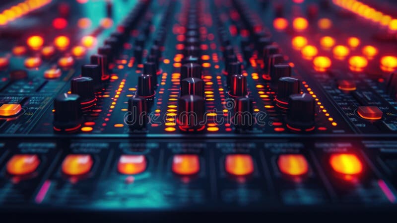 A Mesmerizing Display of Illuminated Faders and Dials Create a Hypnotic ...