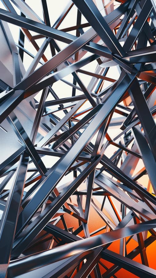 A Mesmerizing Display Of Intersecting Lines And Shapes Creating A