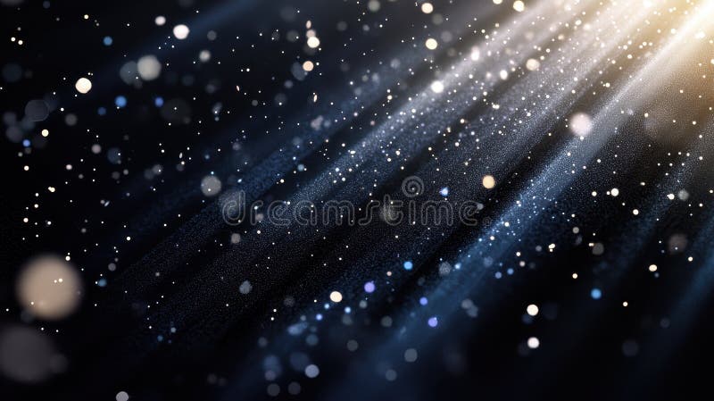 A Mesmerizing Display of Light Rays and Floating Particles Against a ...