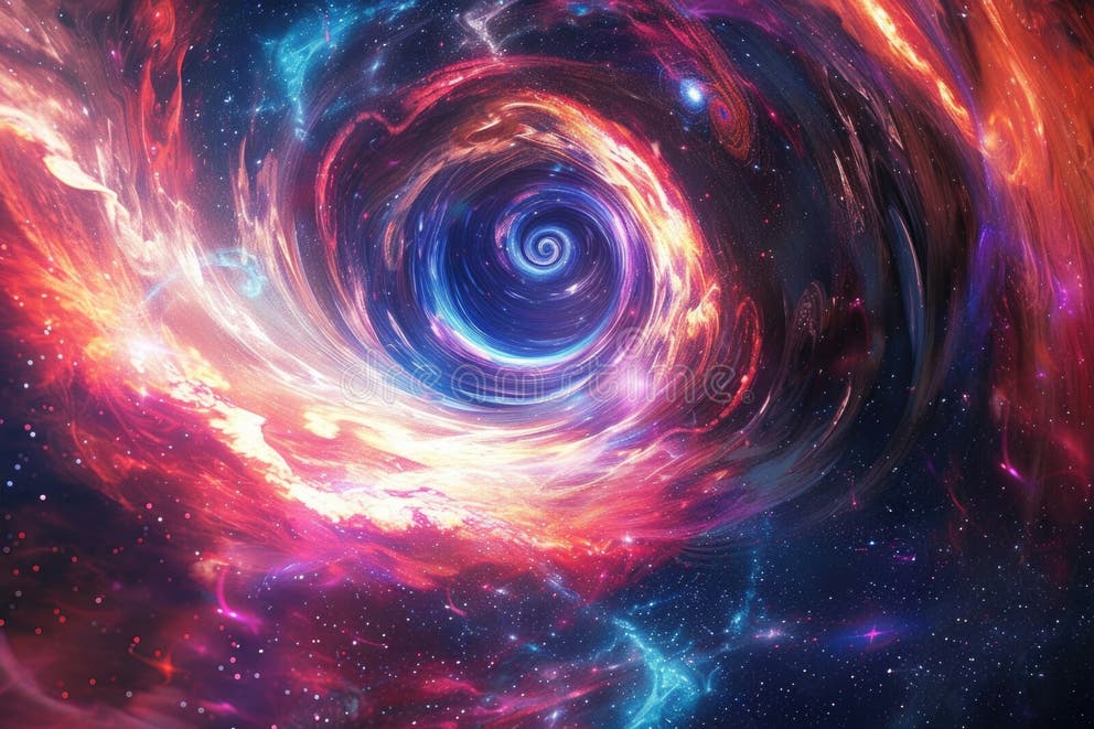 A Mesmerizing Display of Multicolored Spirals Gracefully Twisting and ...