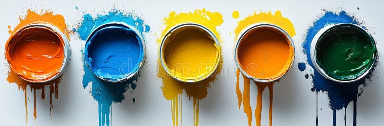 A Mesmerizing Display of Paint Spills, with Colors Exploding Outward ...