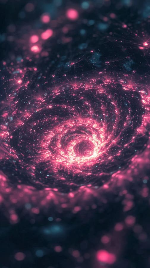 Mesmerizing Display of Pink Particles Creates a Swirling Vortex ...
