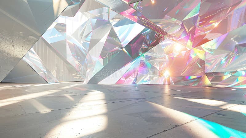 A Mesmerizing Display of Prismatic Forms Capturing the Essence of Light ...