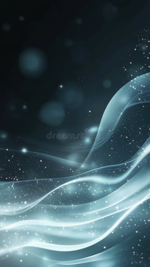 A Mesmerizing Display of Shimmering Particles Over a Blue Background ...