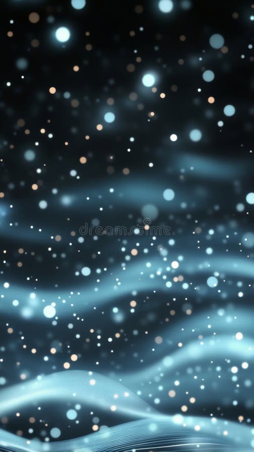 A Mesmerizing Display of Shimmering Particles Over a Blue Background ...