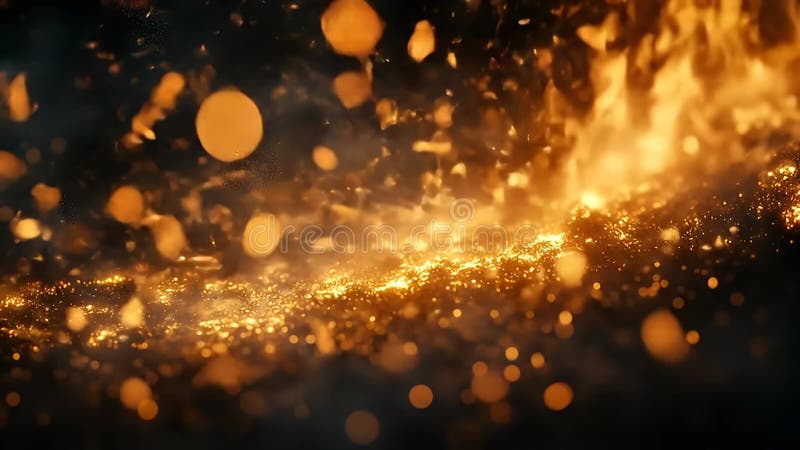 Fiery Ember Glow stock video. Video of night, dazzling - 388410923