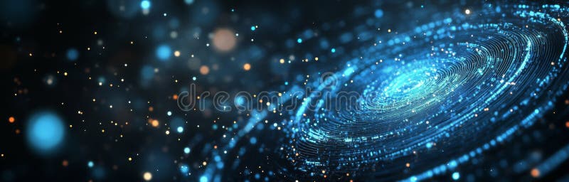 A Mesmerizing Display of Swirling Blue Particles Creates a Cosmic ...