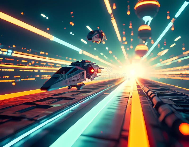 In a Mesmerizing Display of Technology, Sleek Spaceships Glide through ...