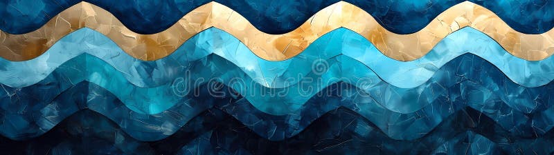 A Mesmerizing Display of Vibrant Chevron Waves Stock Illustration ...