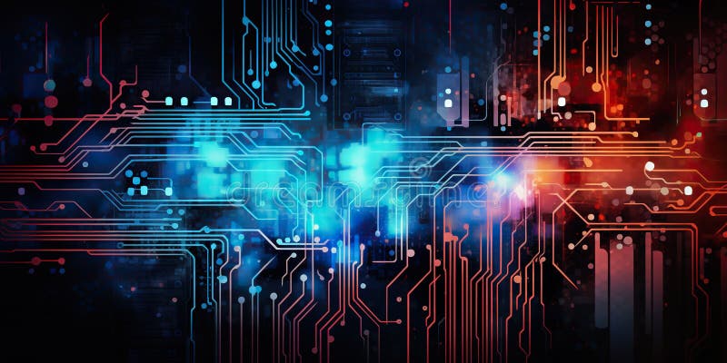 A Mesmerizing Electronic Abstract Background, Featuring Vibrant Colors ...