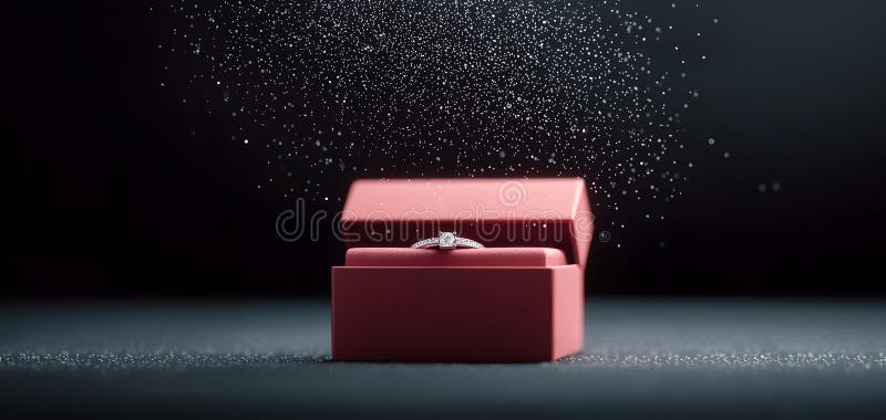 Mesmerizing Engagement Ring Inside a Stunning Box with Dazzling ...