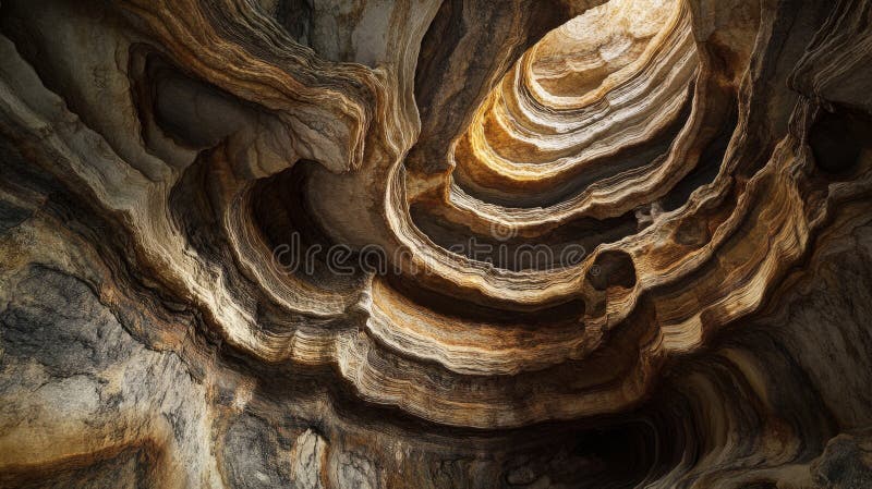 Mesmerizing Etched Walls in Caves, Shaped by the Passage of Time Stock ...