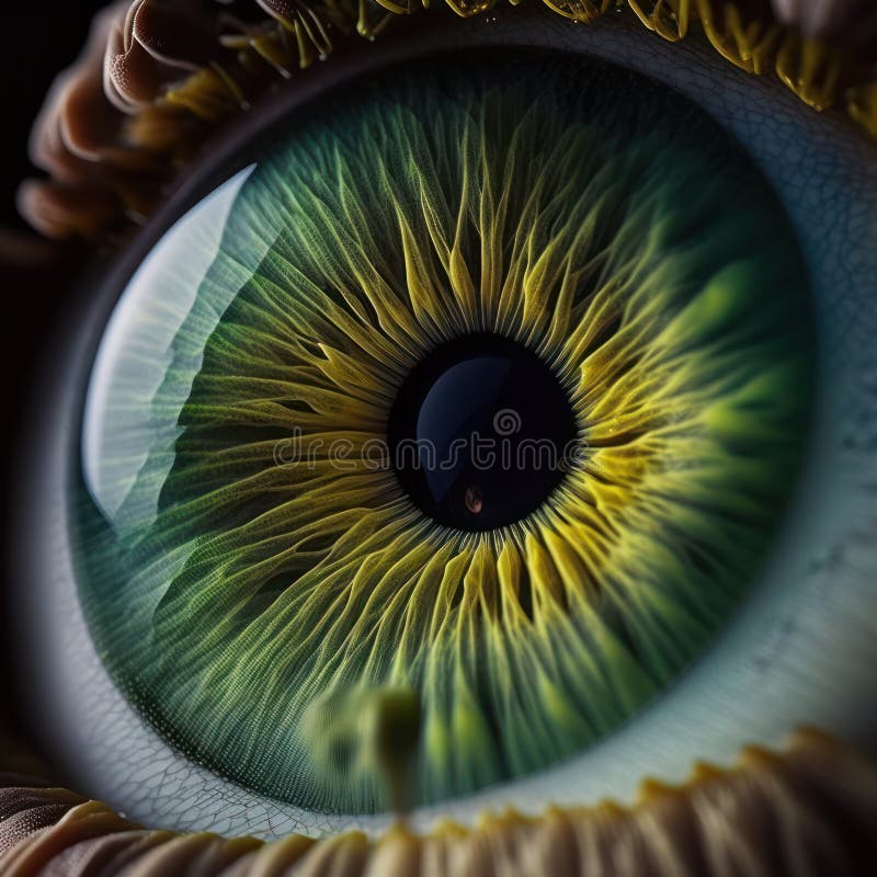 Mesmerizing Eye Close-Up for Posters and Web. Stock Illustration ...