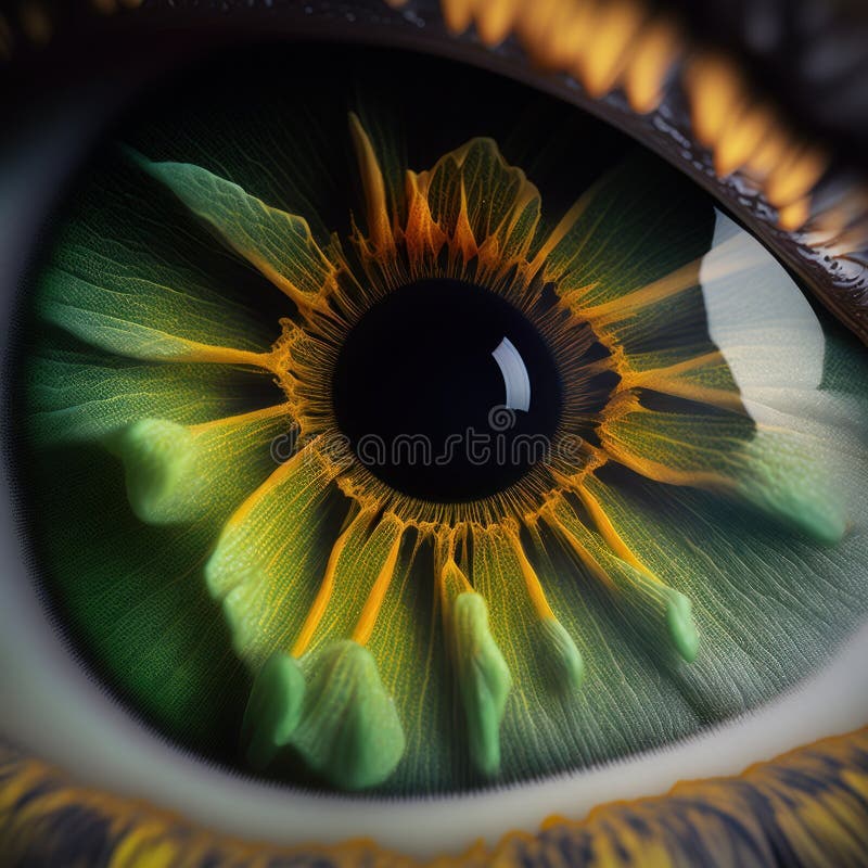 Mesmerizing Eye Close-Up for Posters and Web. Stock Illustration ...