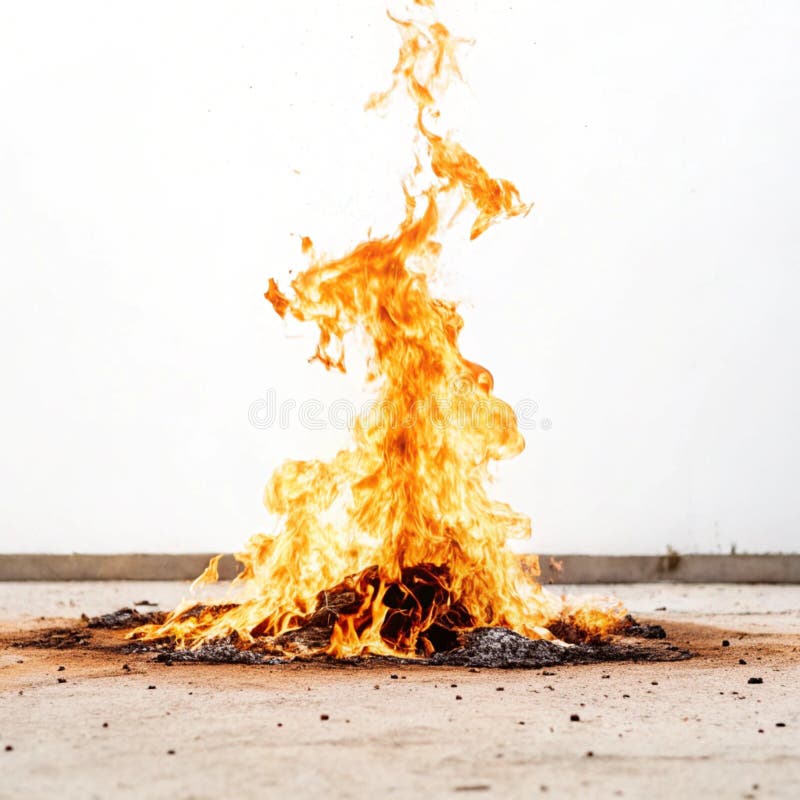 Strange Fire Flame Effect Isolated on White Background Stock ...