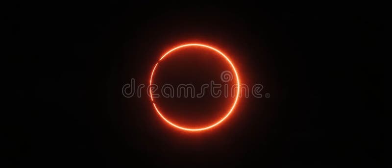 Mesmerizing Fire Ring with Glowing Orange Against Black Background ...