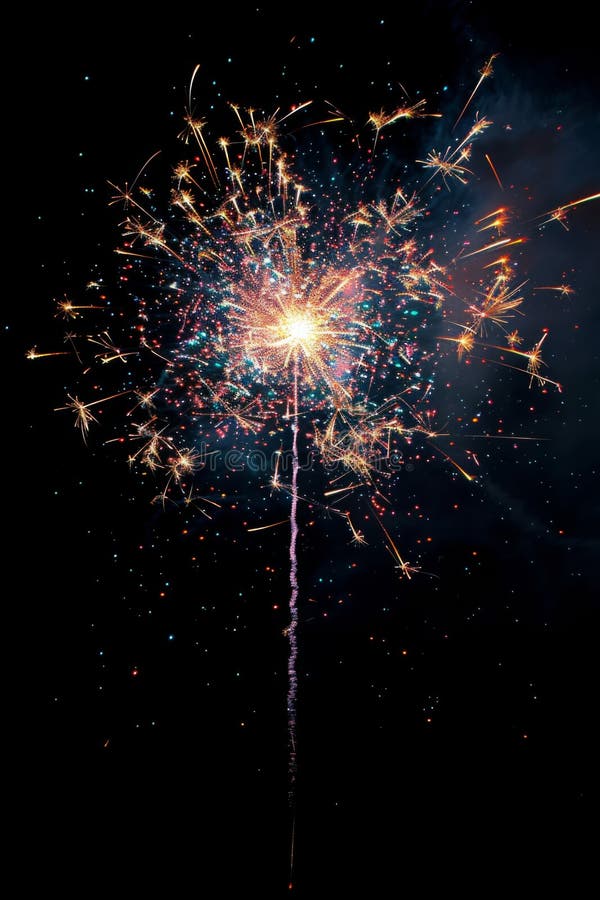 Mesmerizing Fireworks Display Lighting Up the Night Sky with a Vibrant ...