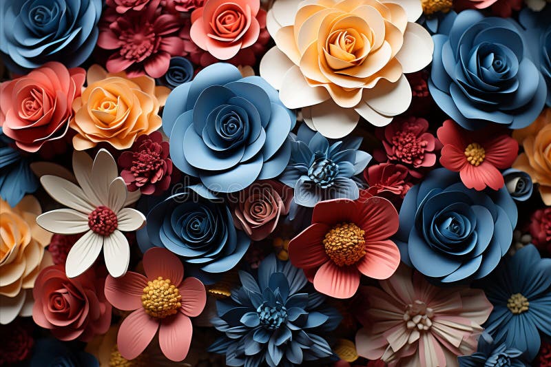 Mesmerizing Floral Masterpiece. Harmonious Blend of Vivid Hues and ...