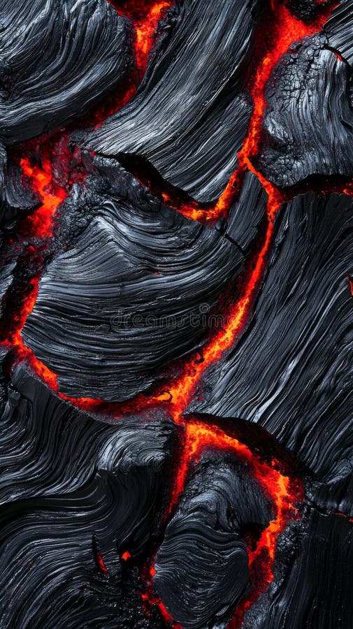 The Mesmerizing Flow of Molten Lava Cooling into Solid Rock Formations ...